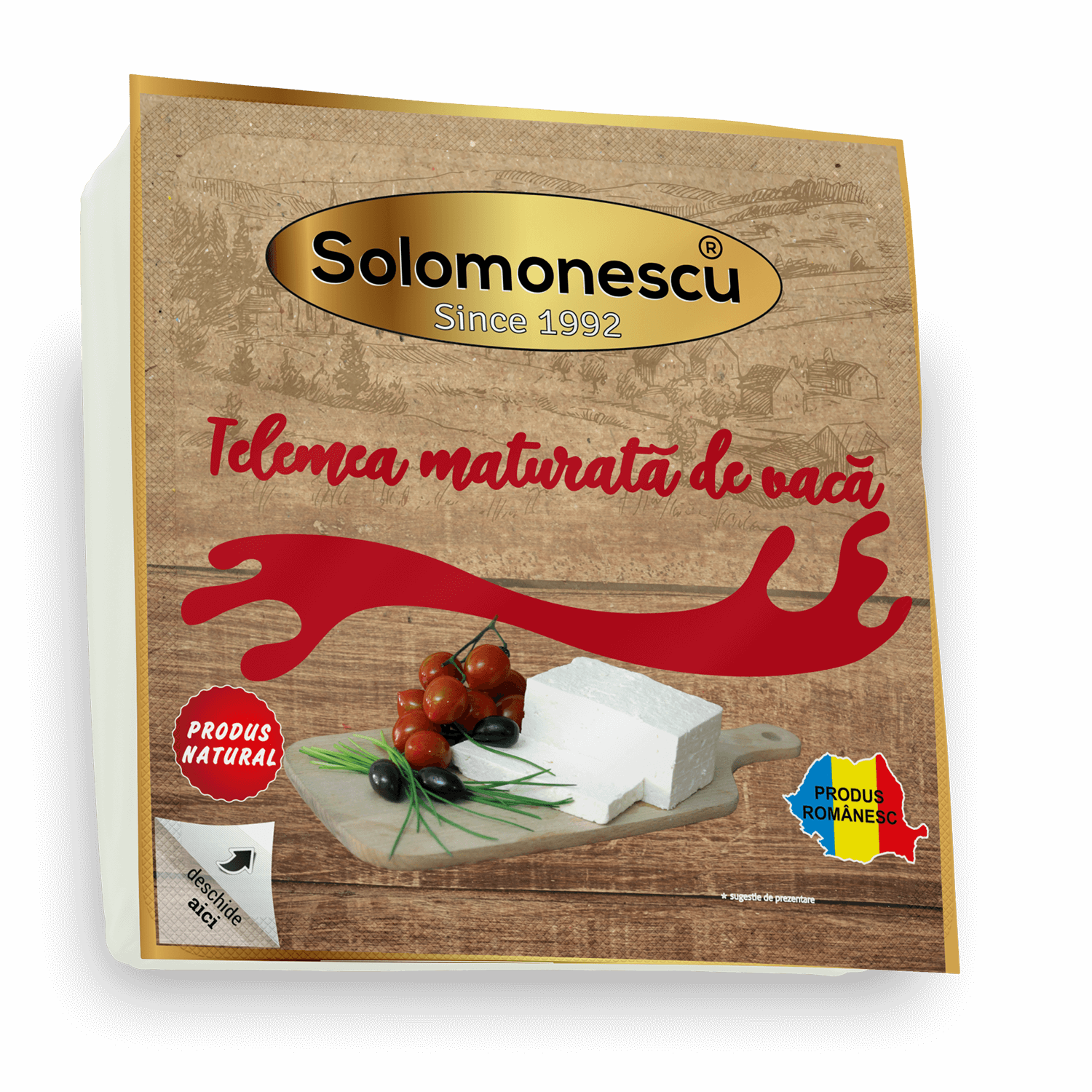Telemea din lapte de vacă - Lacto Solomonescu